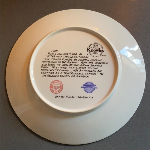 Knowles | Accents | Norman Rockwell The Banjo Player Plate | Poshmark